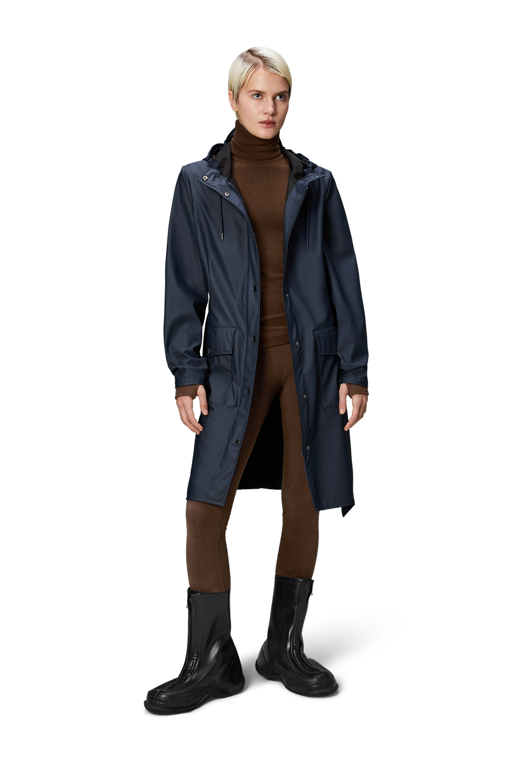 RAINS Curve W Jacket Navy – Hip in de Regen